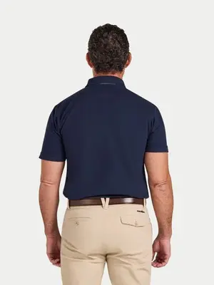 RAGING BULL 100% Cotton Polo Shirt - Navy