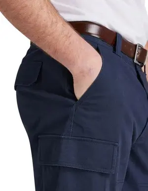 RAGING BULL Relaxed Fit Cargo Shorts - Navy