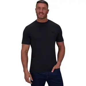 RAGING BULL Classic Crew Neck Logo T-shirt - Black