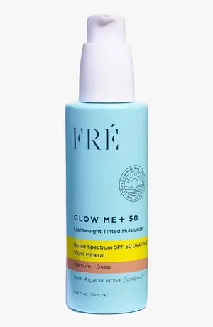FRÉ SKINCARE Glow Me + Tinted Mineral Spf 50 - Medium - Deep Brown