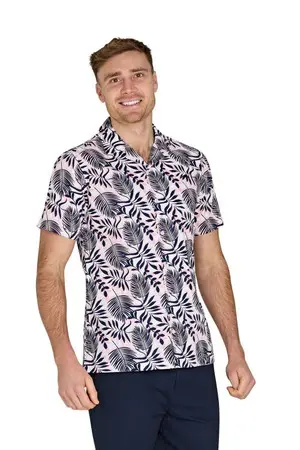 RAGING BULL Short Sleeve Fern Shirt - Navy