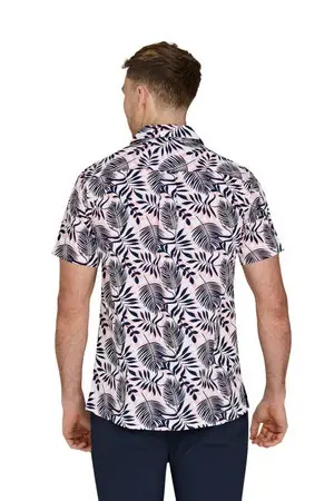 RAGING BULL Short Sleeve Fern Shirt - Navy