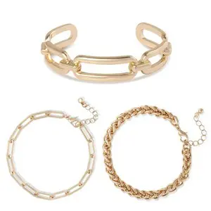 Bcbgmaxazria Chain Cuff Bracelet Set Of 3