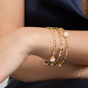 Bcbgmaxazria Pearls Cuff Bracelet