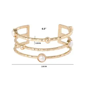 Bcbgmaxazria Pearls Cuff Bracelet