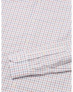 Robert Talbott Reynolds Ultra Light Weight Brushed Tattersall Shirt - Red Multi