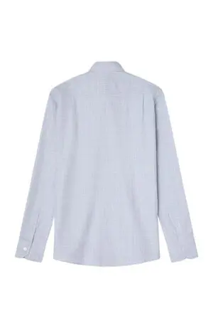 Robert Talbott Reynolds Ultra Light Weight Brushed Check Shirt - Blue