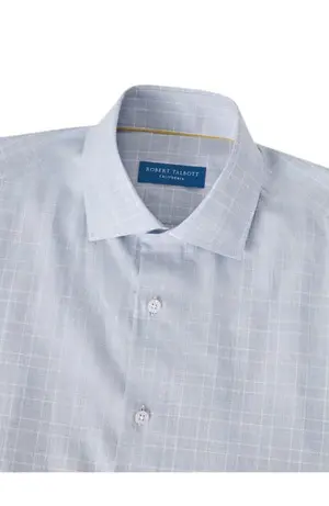 Robert Talbott Reynolds Ultra Light Weight Brushed Check Shirt - Blue