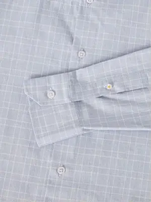 Robert Talbott Reynolds Ultra Light Weight Brushed Check Shirt - Blue