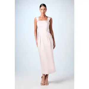 Coast Corset Column Midi Bridesmaids Dress