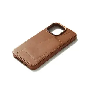MUJJO Full Leather Wallet Case For - Dark Tan