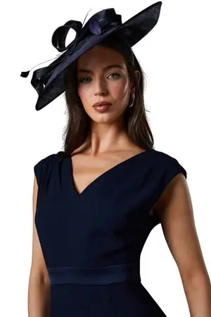 Coast Satin Back Crepe Peplum Dress