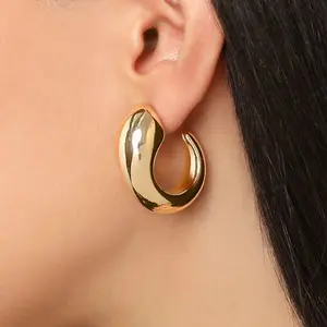 Bcbgmaxazria Sculpted Hoop Earrings