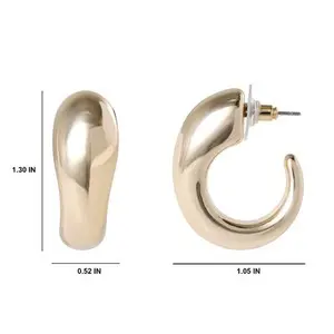 Bcbgmaxazria Sculpted Hoop Earrings