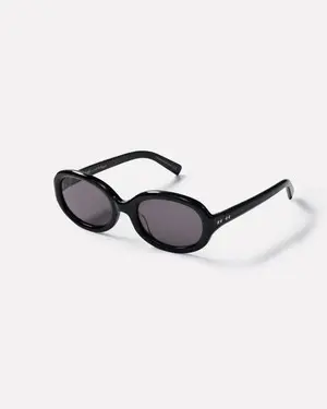 EPOKHE Superstar Oval Sunglasses - Black