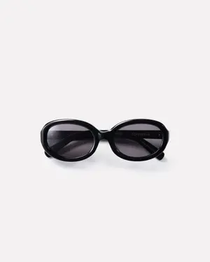 EPOKHE Superstar Oval Sunglasses - Black