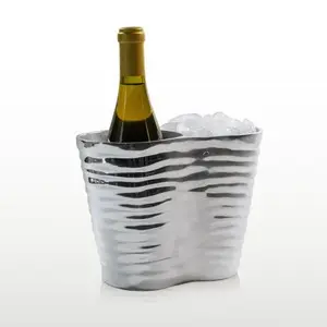 LUNARES Aquos Wine Chiller W/ Ice Pocket - Blue