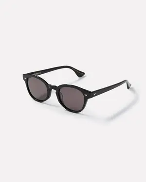 EPOKHE Coil Round Frame Sunglasses - Black