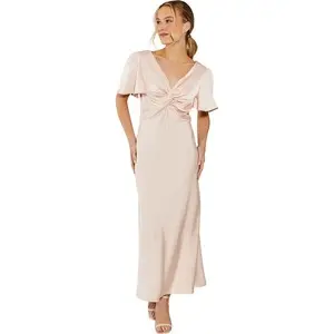 OASIS Satin Midi Bridesmaid Dress - Blush