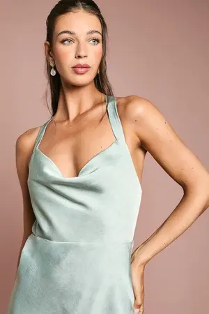 OASIS Satin Bridesmaids Dress