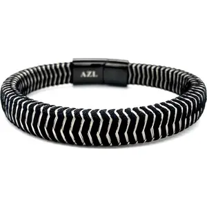 ANNA ZUCKERMAN Volt Cable Bracelet - Black/silver