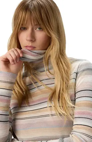 Missoni Striped High-neck Sweater