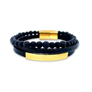 ANNA ZUCKERMAN Sylvanus Bracelet Stack - Black