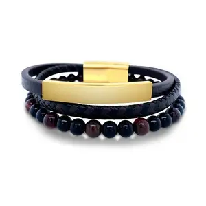 ANNA ZUCKERMAN Sylvanus Bracelet Stack - Garnet