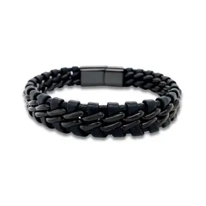 ANNA ZUCKERMAN Rowen Braided Cuff - Black
