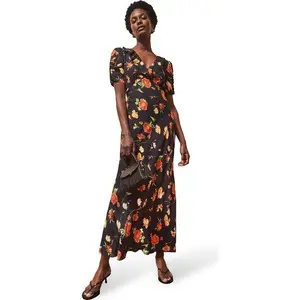 RO&ZO Floral Print Tie Back Dress