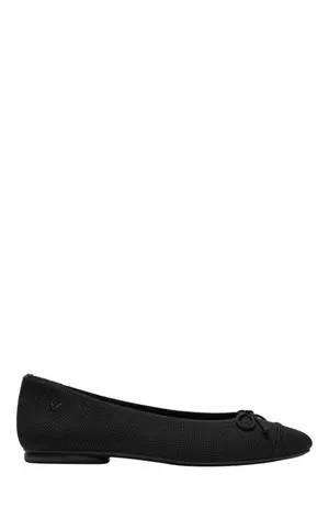 Vivaia Almond-toe Bow Flat - Black