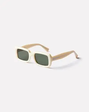 EPOKHE Dune Rectangle Sunglasses - Ivory
