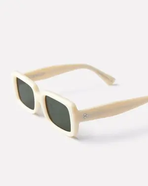 EPOKHE Dune Rectangle Sunglasses - Ivory