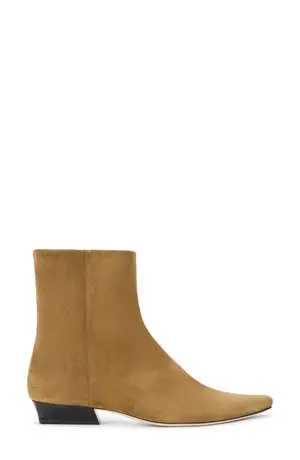 Staud Wally Flat Ankle Boot - Cigar