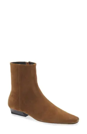 Staud Wally Flat Ankle Boot - Cigar