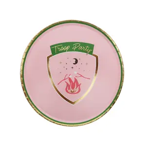 JOLLITY & CO Camp Bachelorette Troop Party Dessert Plates - Assorted Pre-pack