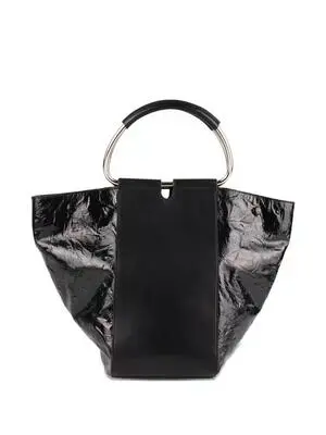 STÉE Leather Top-handle Tote Bag