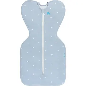 LOVE TO DREAM Swaddle Up™ 1.0 Tog Silky Lux Swaddle - Misty Blue