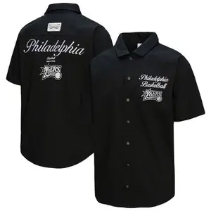 Mitchell & Ness Philadelphia 76ers Hardwood Classics Camp Shirt