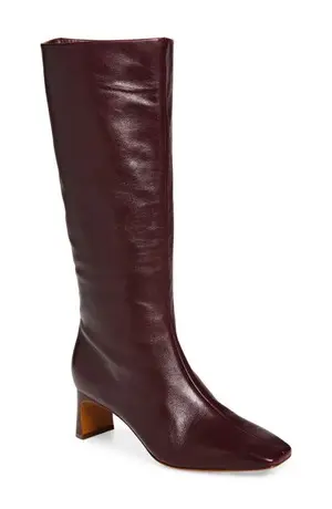Rag & Bone Astor Knee-high Leather Boots - Bordeaux