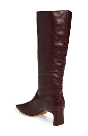 Rag & Bone Astor Knee-high Leather Boots - Bordeaux