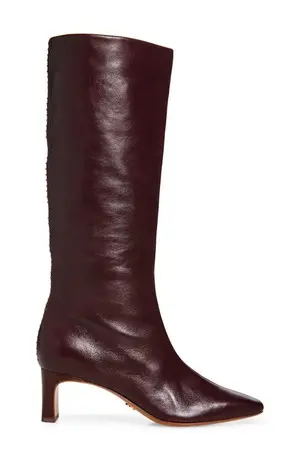 Rag & Bone Astor Knee-high Leather Boots - Bordeaux