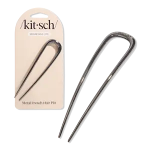KITSCH Metal French Hair Pin - Hematite