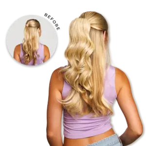 INH HAIR Inh Emily 14" Clip-in Ponytail Extension - Champagne