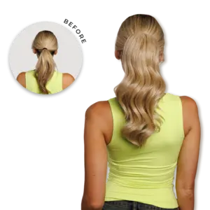 INH HAIR Emily 14-inch Clip-in Ponytail Extension - Sandy Blonde