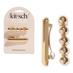 KITSCH Metal Cloud And Bubble Barrettes 2-piece Set - One-color