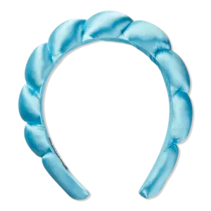 SCUNCI Satin Bubble Headband - Blue