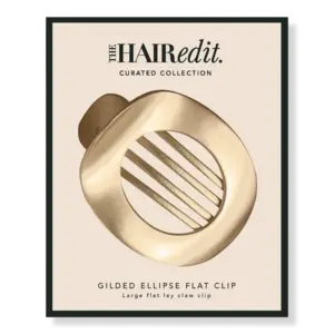 THE HAIR EDIT Gilded Ellipse Flat Lay Claw Clip - One-color