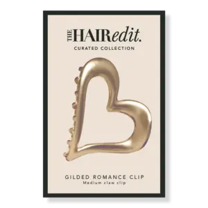 THE HAIR EDIT Gilded Romance Heart Claw Clip - One-color