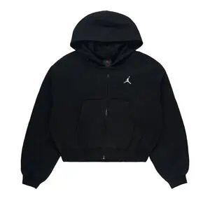 JORDAN Brooklyn Crop Hoodie - Black